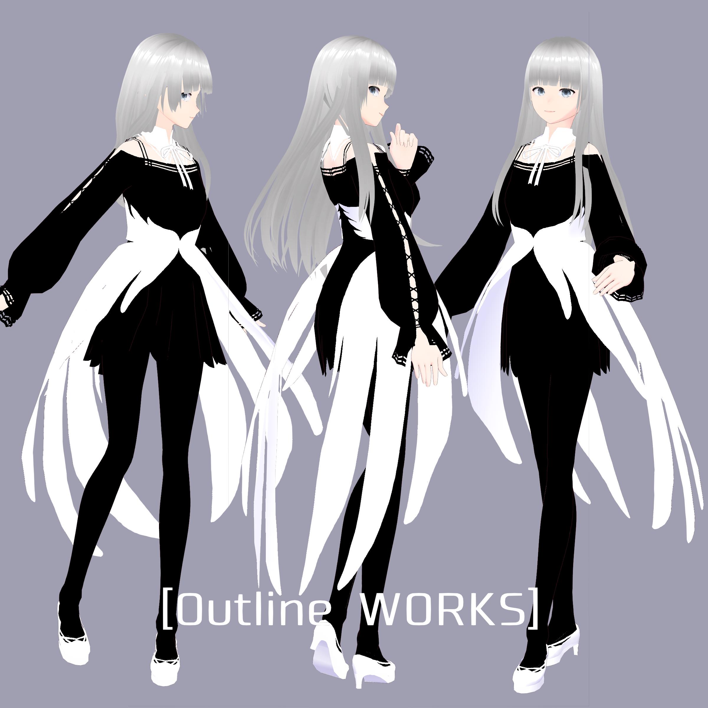 Outline Works_01 VRM＆VROID - Etsy