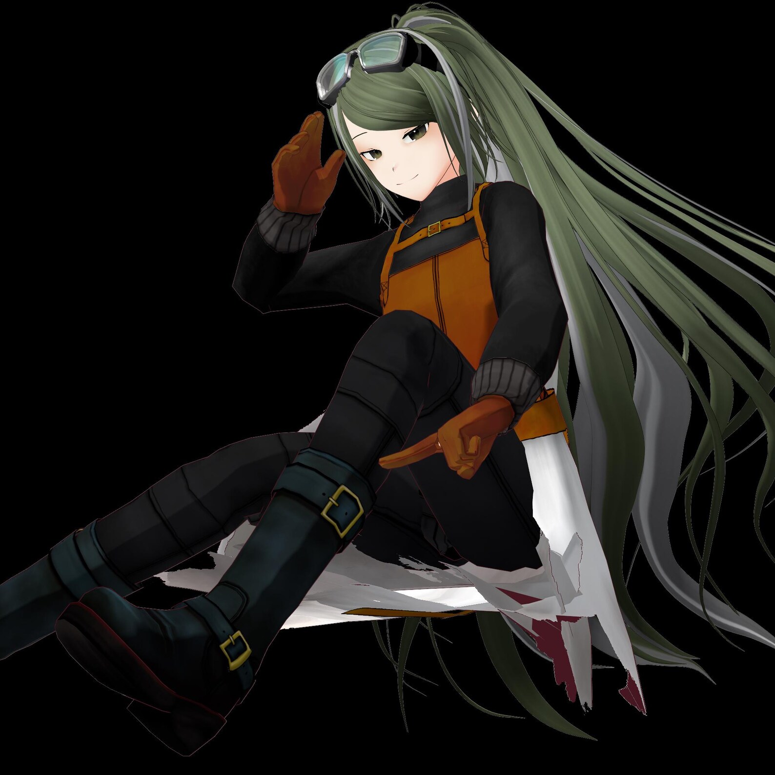 Vroid Outfit – “worn Leather Engineer Boots” + Bonus Gloves (unisex ...