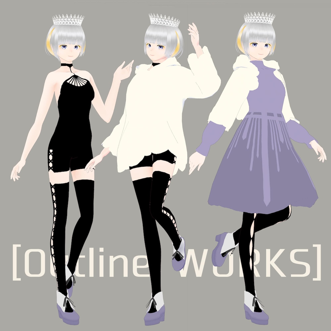 Outline Works_02 VROID - Etsy