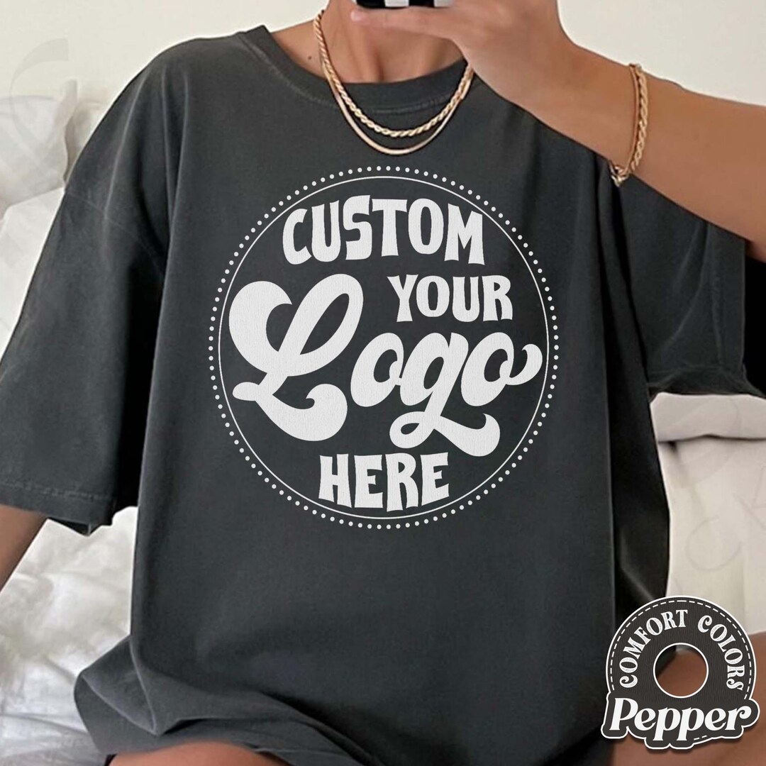 Custom Logo Comfort Colors Shirt, Personalized Company Logo Shirt ...