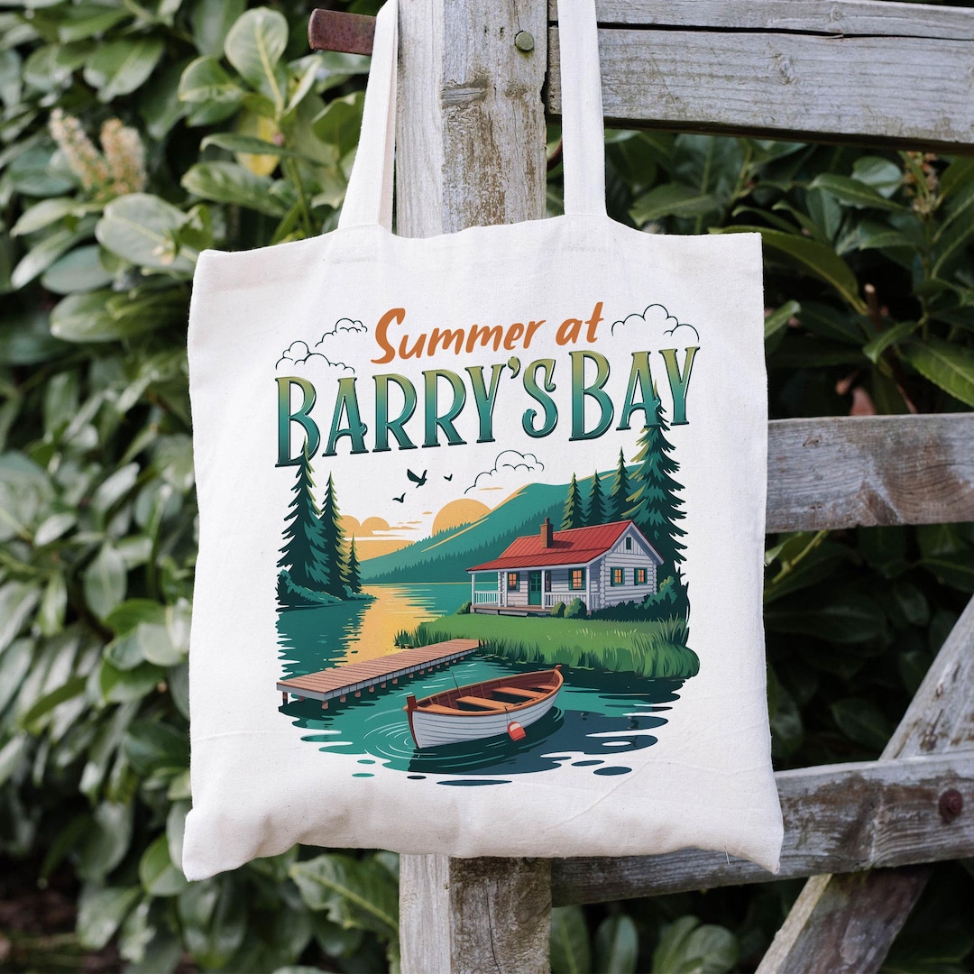 Barry's Bay Canvas Tote Bag, Barry Bay Merch Inspired by Carley Fortune ...