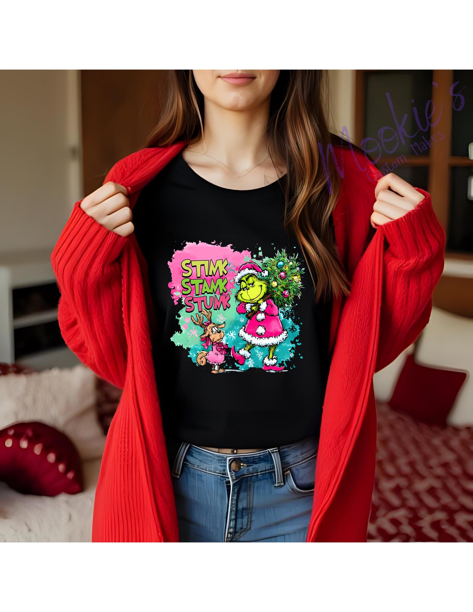 Stink Stank Stunk Graphic Christmas Sweatshirt - Etsy