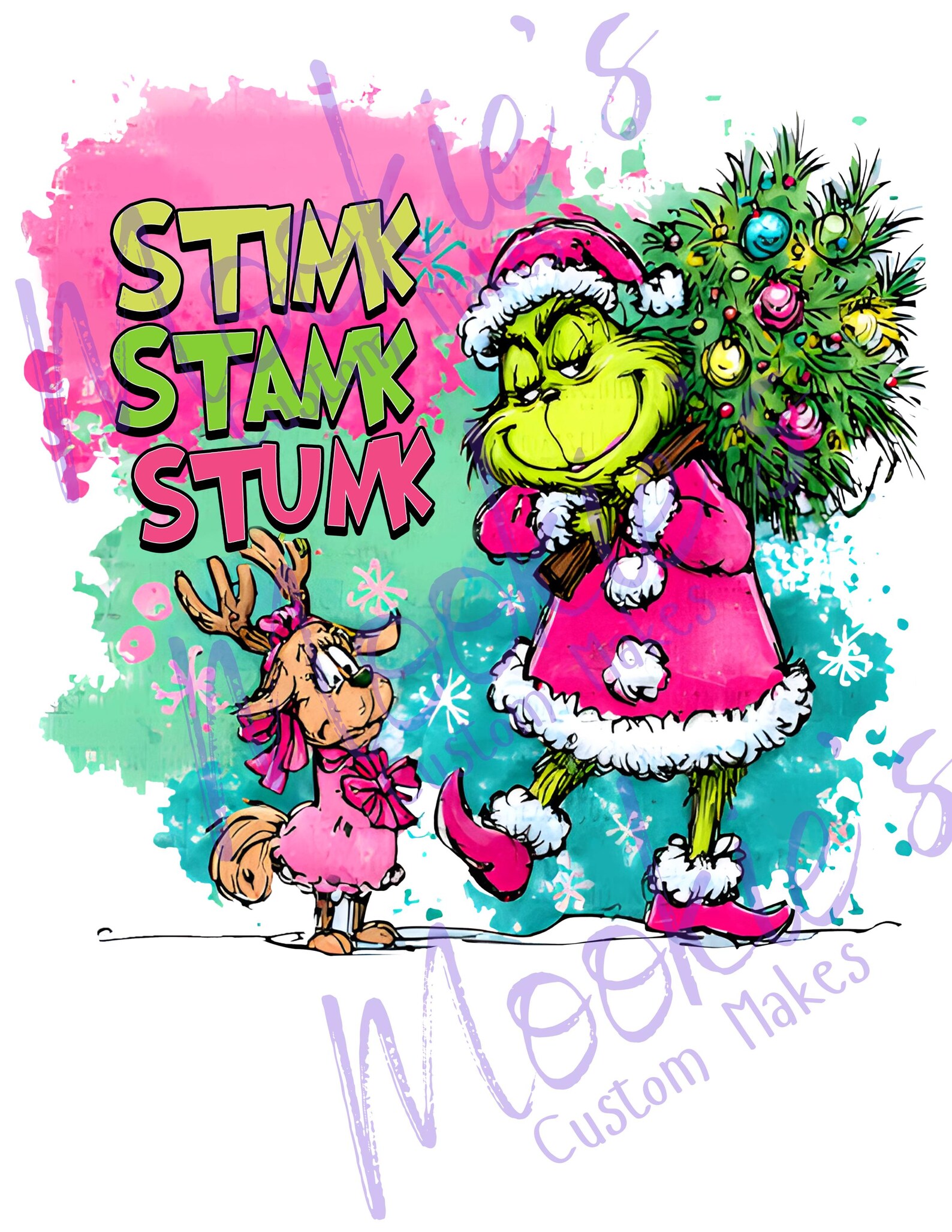 Stink Stank Stunk Graphic Christmas Sweatshirt - Etsy
