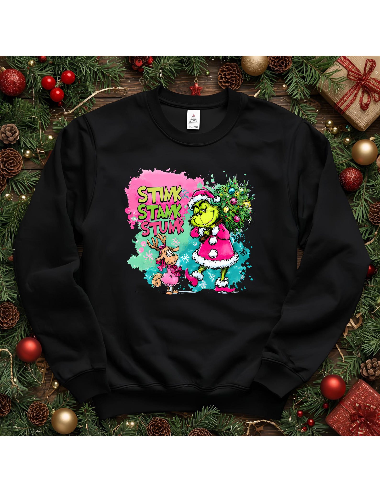 Stink Stank Stunk Graphic Christmas Sweatshirt - Etsy