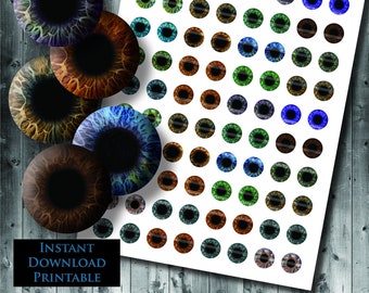 Realistic Human Eyes Printout Collage Sheet of Eye Designs - Etsy