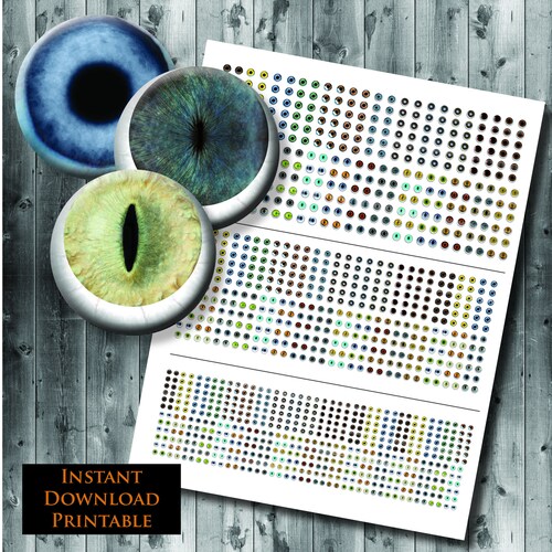 Realistic Cat Eyes Digital Collage Sheet Printable Cat - Etsy