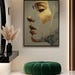 Abstract Gold Face Line Art Print: Minimalist Surreal Portrait - Etsy