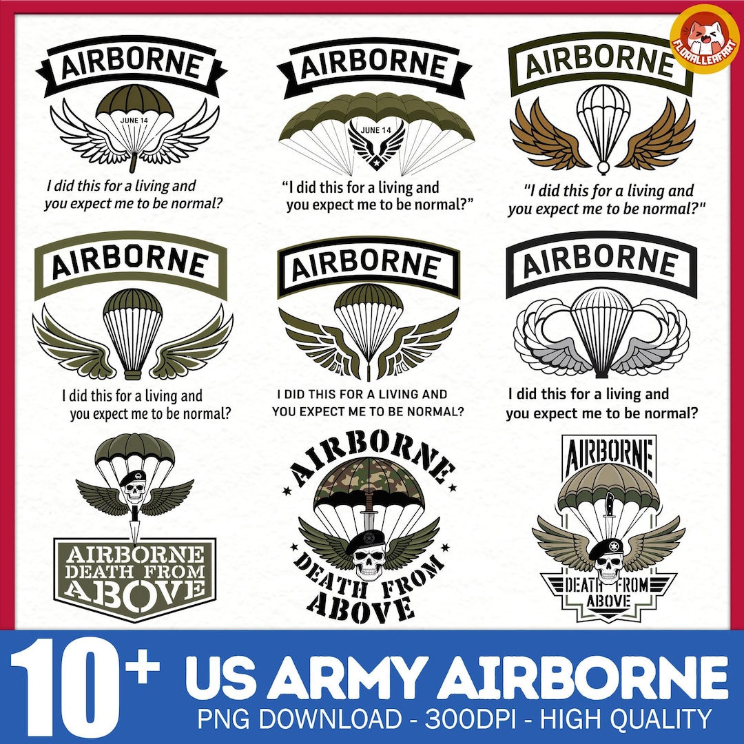 10+ US Army Airborne PNG Bundle, United States Army Png, Death From ...