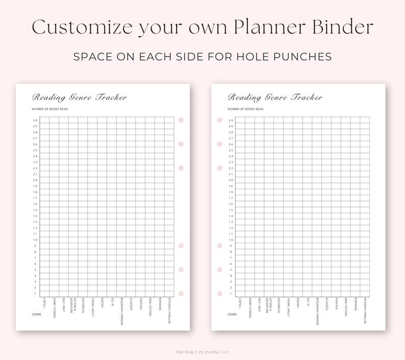 Reading Genre Tracker Printable, Book Log (fillable PDF) - Etsy