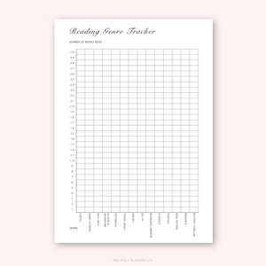 Reading Genre Tracker Printable, Book Log (fillable PDF) - Etsy