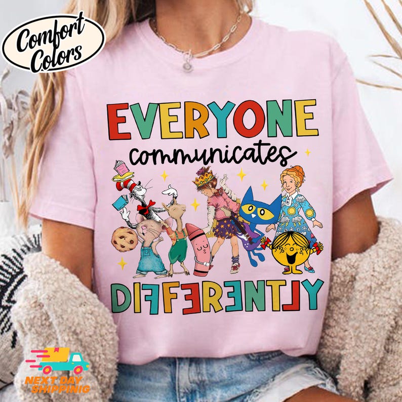 Everyone Communicates Differently Shirt, Autism Teacher Shirt, Teacher ...