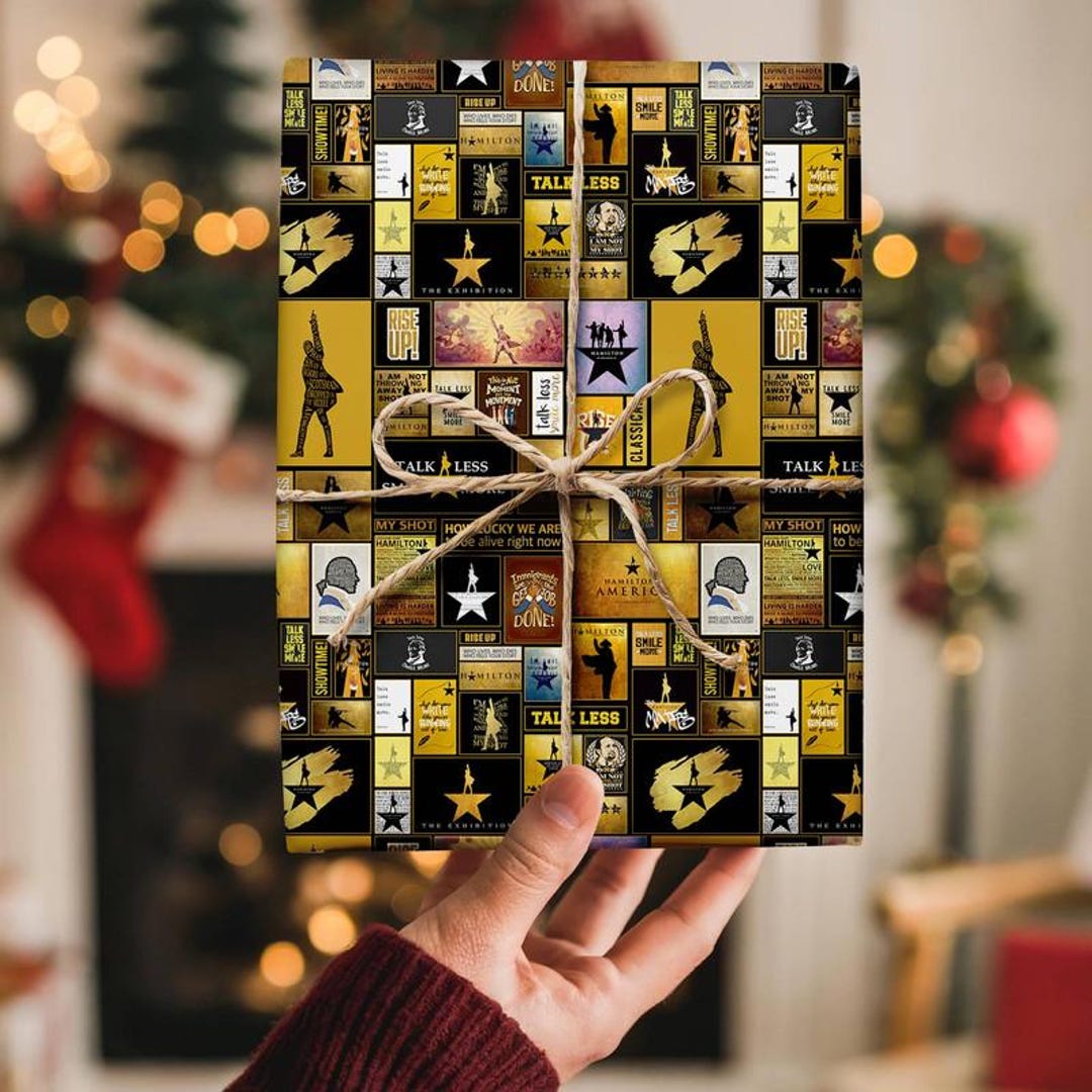 Alexander Hamilton Christmas Wrapping Paper, Funny Hamilton Holiday ...