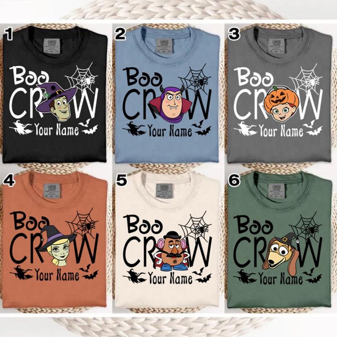 Personalized Toy Story Boo Crew Halloween Shirts,comfort Colors Mickey ...