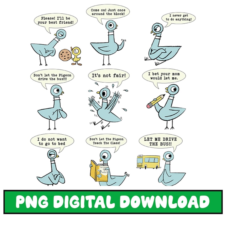 Pigeon Teachers Group Costume PNG Bundle, Kindergarten Teacher, Funny ...