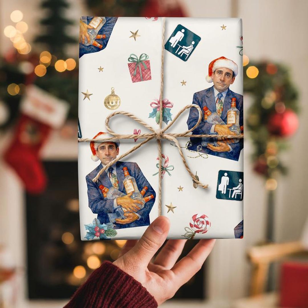 The Office Michael Scott Wrapping Paper, the Office Christmas Gift Wrap ...