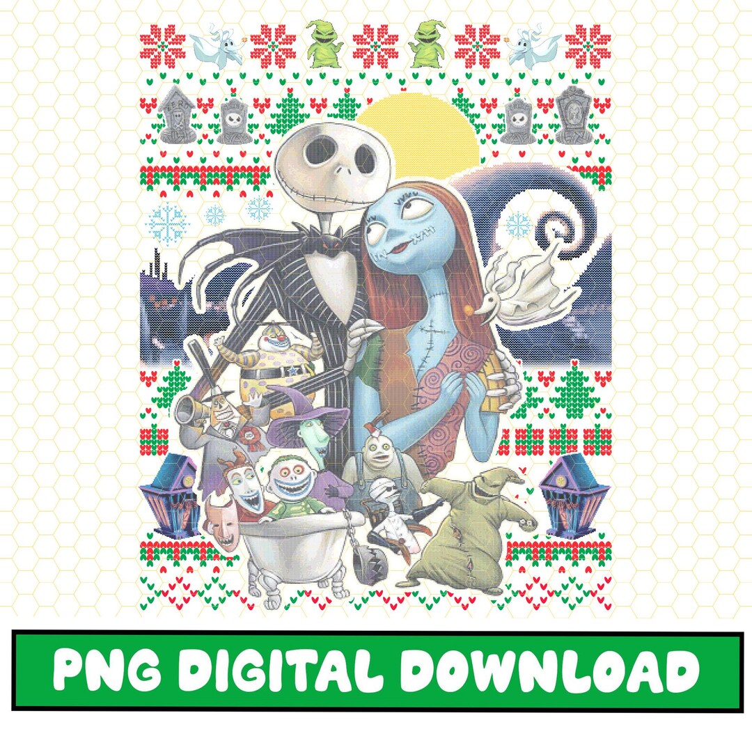 Digital Download Jack and Sally Christmas Png, Nightmare Before ...