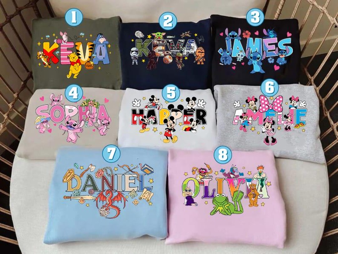 Personalized Disneyland Comfort Colors Shirt, Custom Disneyworld ...