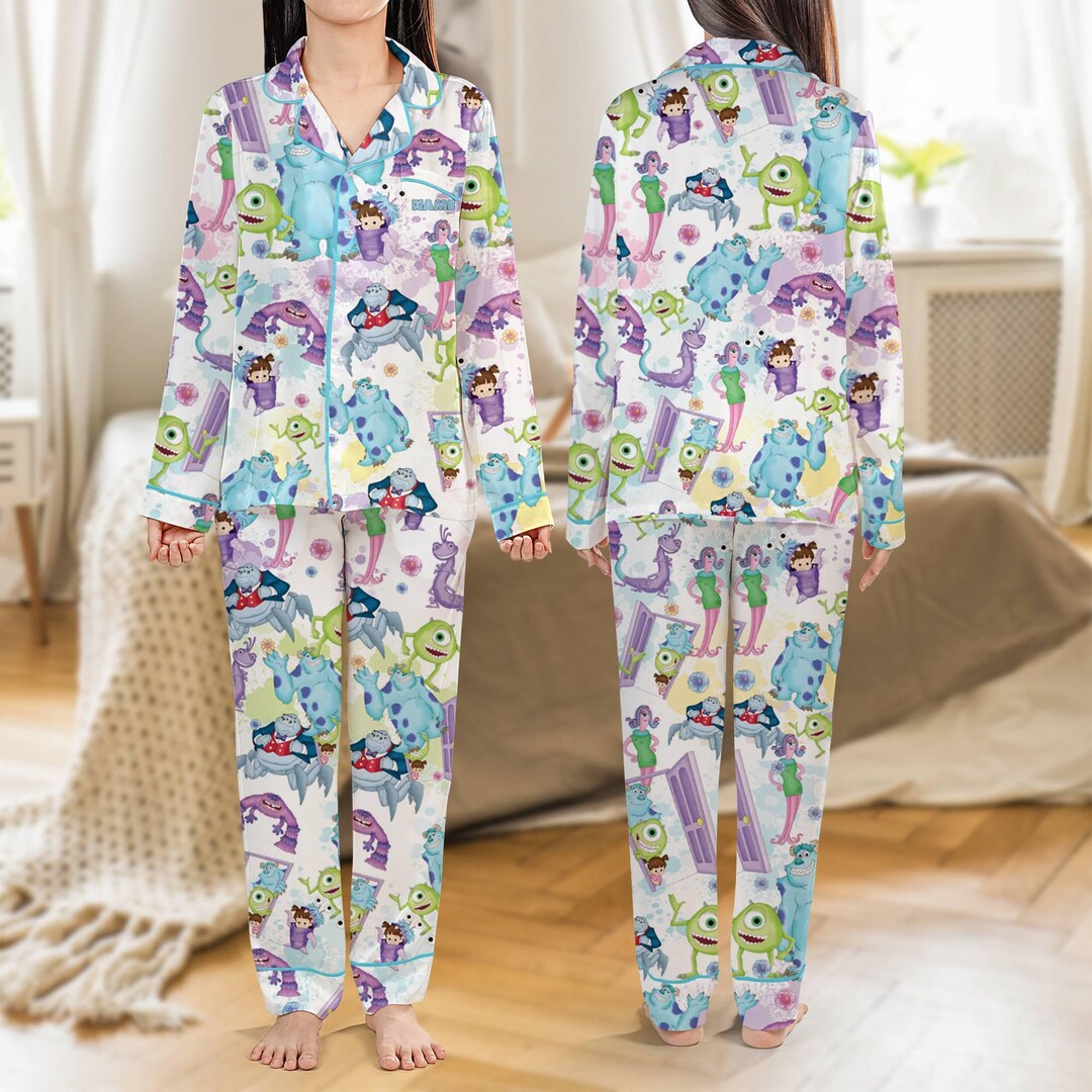 Pesonalized Monsters Inc Christmas Pajamas, Monsters Inc Mike Sully ...