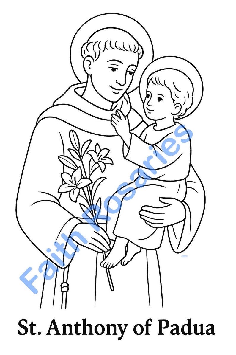 Printable Catholic Saint Coloring Sheets, Coloring Pages of Saints for ...