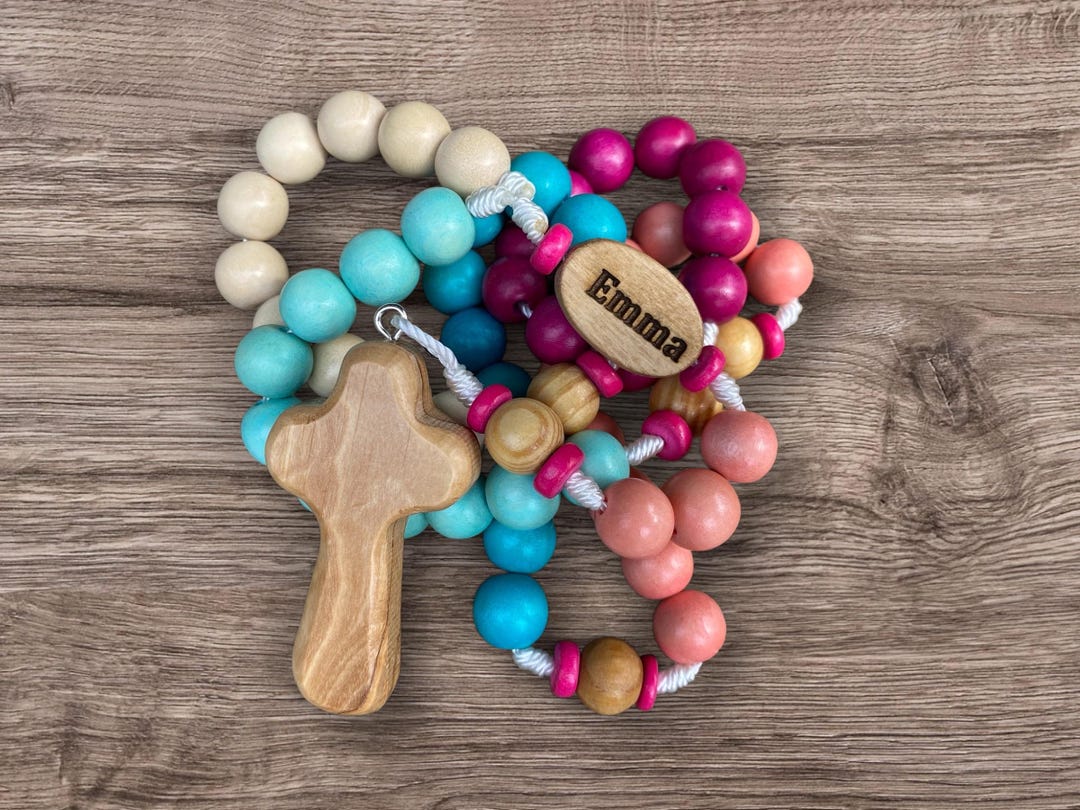 Personalized Children's Rosary Customized With Optional Birthstone ...
