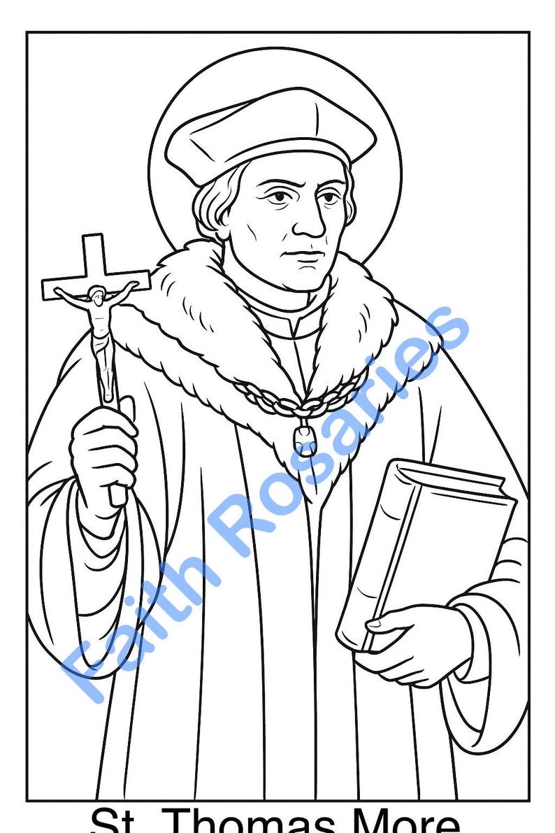 Printable Catholic Saint Coloring Sheets, Coloring Pages of Saints for ...