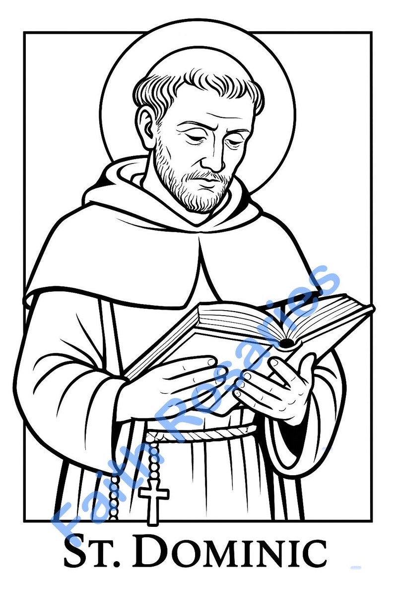Printable Catholic Saint Coloring Sheets, Coloring Pages of Saints for ...