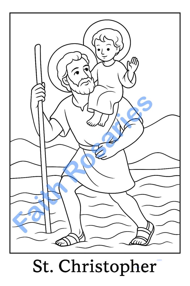 Printable Catholic Saint Coloring Sheets, Coloring Pages of Saints for ...