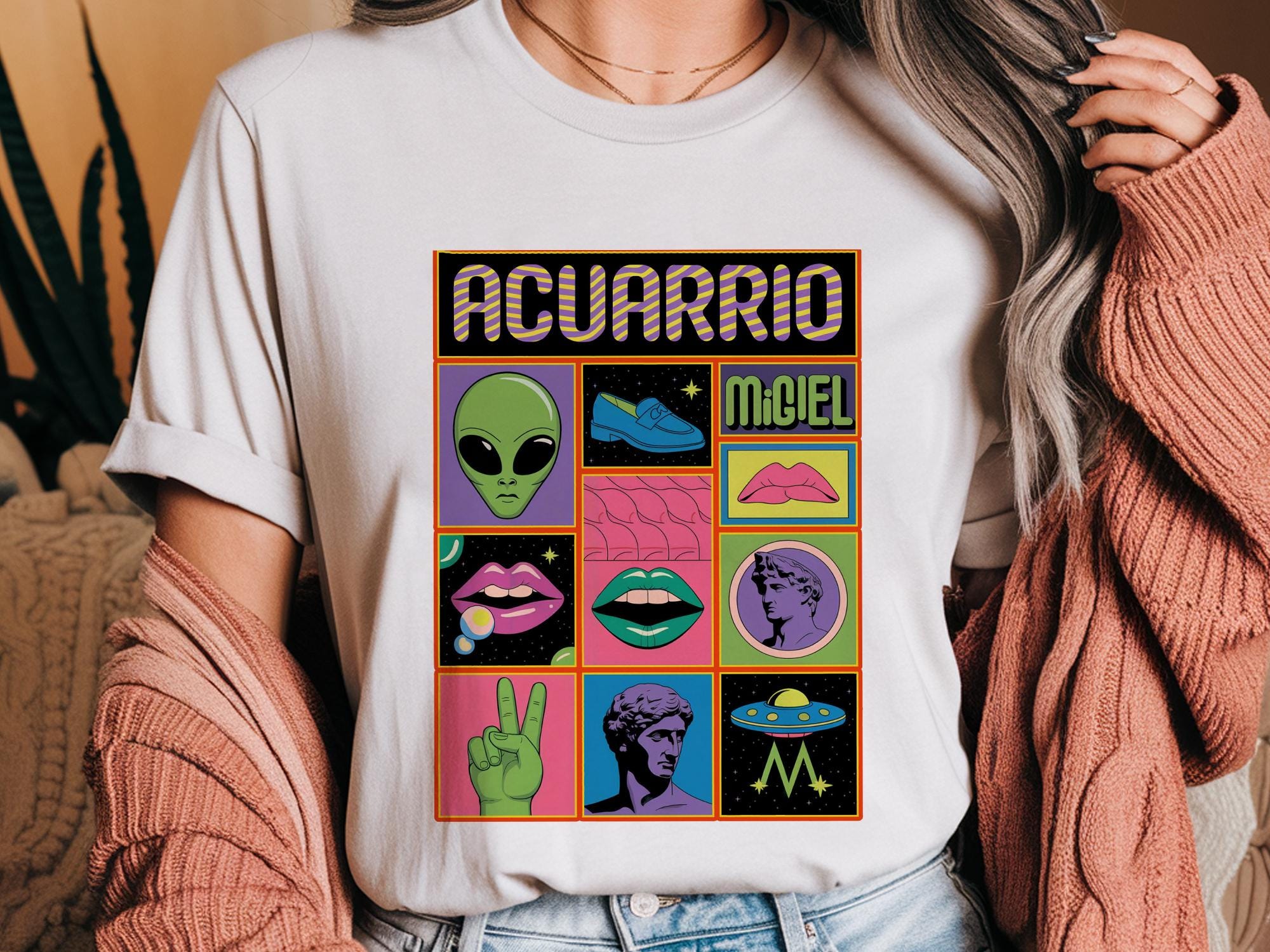 Retro Pop Art Collage PNG – Alien, Lips, Roman Statue, Space & 80s ...