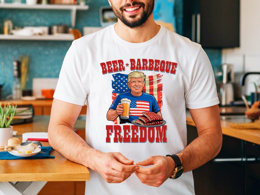 President Trump 4th of July PNG, Trump American Flag Summer PNG ...