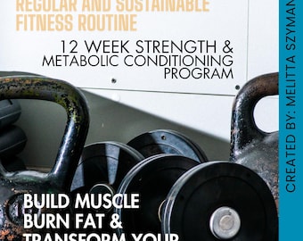 12 Week Workout Program - Etsy