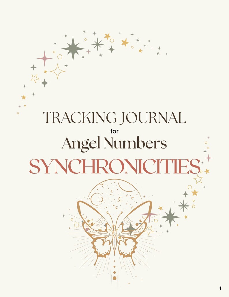Angel Numbers Tracker Journal | Printable Spiritual Journal ...
