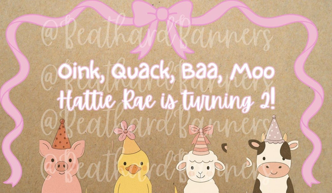 Birthday Banner Template | Editable Canva Banner | Size 35x60 ...