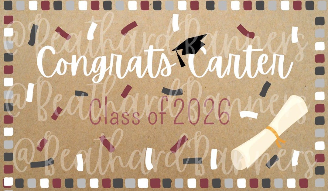 Graduation Banner Template (digital Download)| Canva Mockup - Etsy