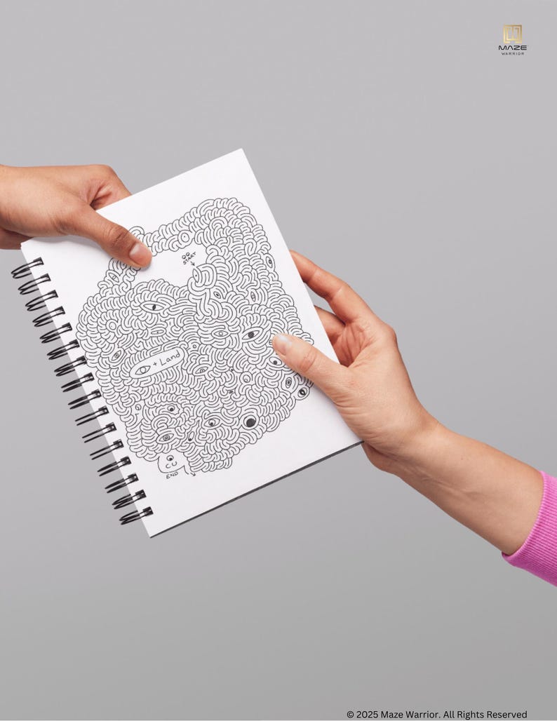 Eyeland Maze: Hand-drawn Puzzle for Adults & Kids 11+ (digital Download ...