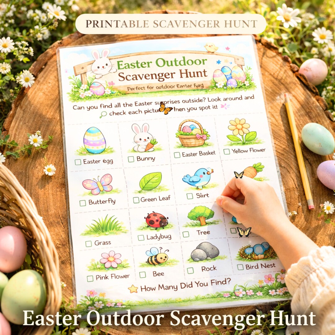 Easter Scavenger Hunt for Kids Printable | Keeps Kids Busy Easter ...