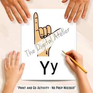 ASL Alphabet Flashcards Bundle | Learn Sign Language Letters With Mini ...