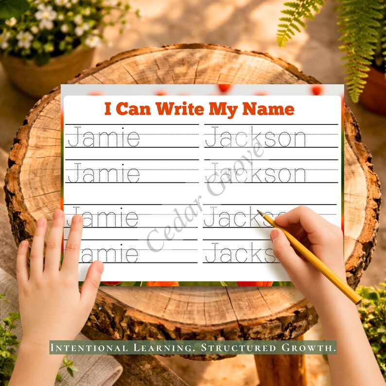 Name Tracing Page Editable Template | Name Tracing Sheet, Handwriting ...