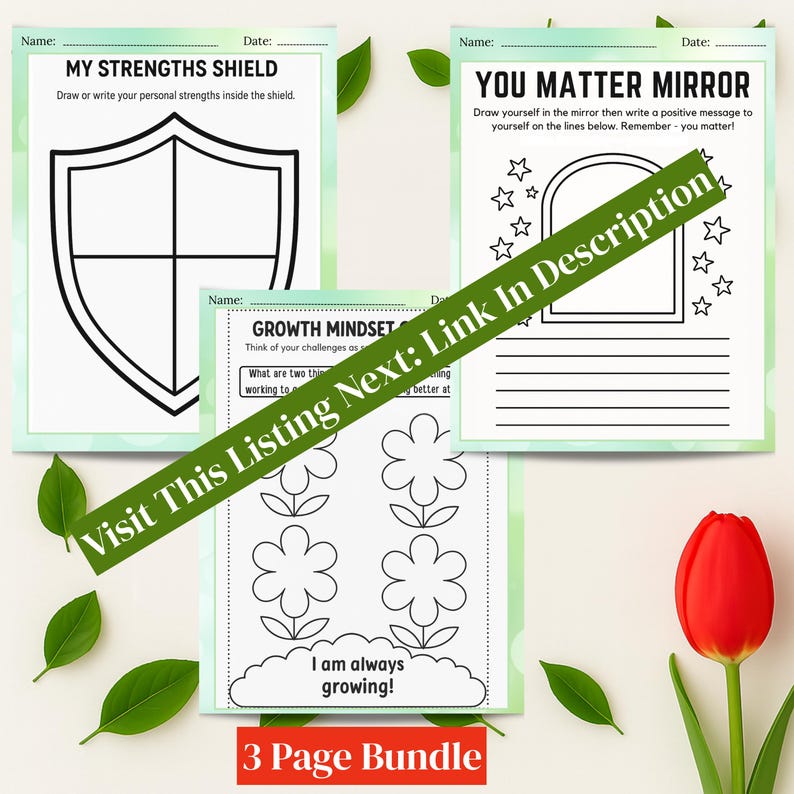 Love Myself Strength Shield Worksheet for Elementary Students | Self ...
