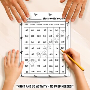 Sight Word Worksheets PDF | Printable Color, Trace & Read for ...