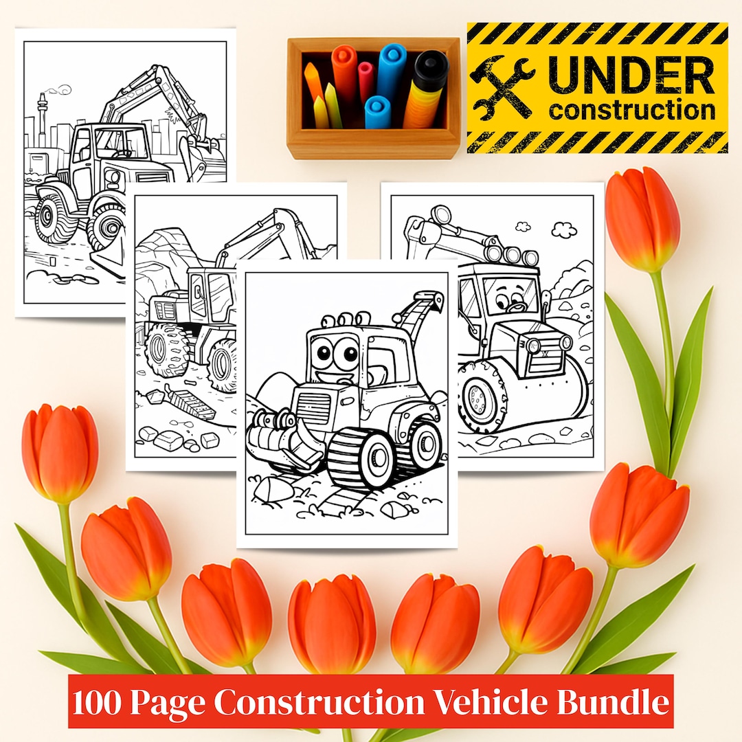 Children Coloring: Construction Coloring Pages for Kids – Printable ...