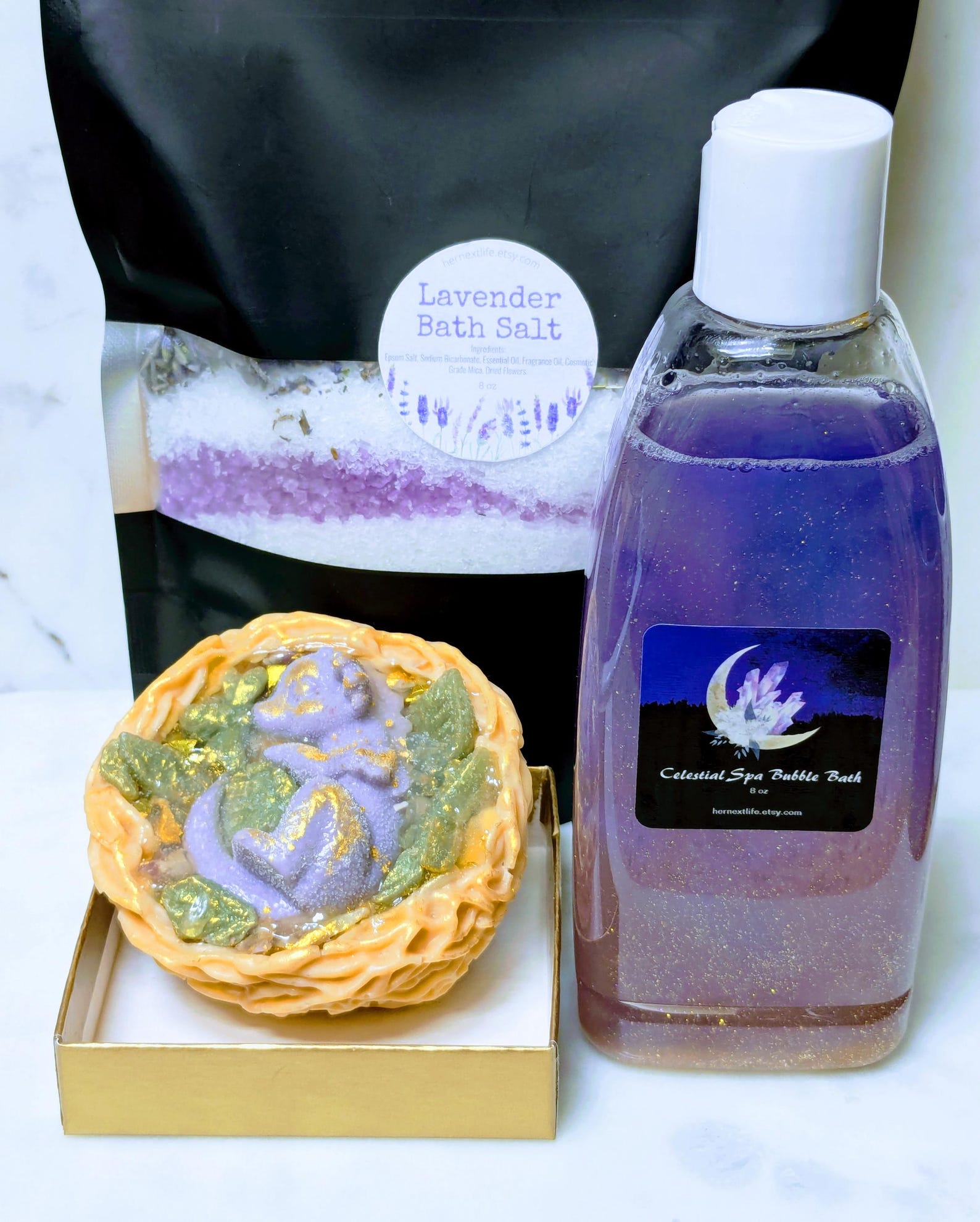 Home Spa Gift Set | “celestial Spa” Self Care Gift Box | “thinking of You” Care Package ...