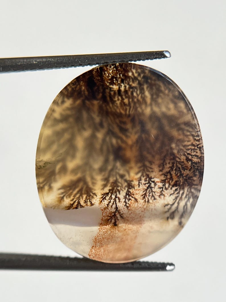 Scenic Dendritic Sazar Semi Precious Gemstone for Jewellery Making AAA ...