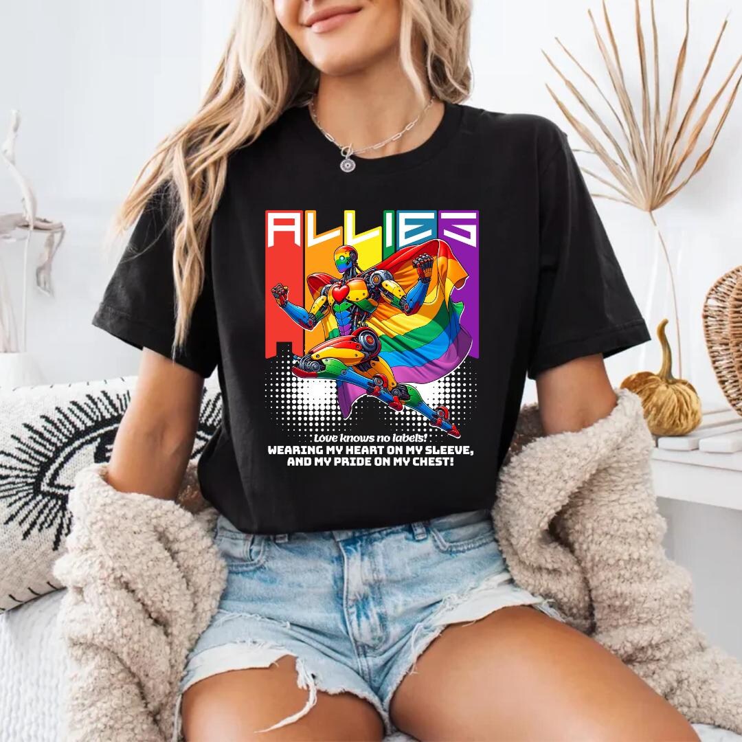 Allies Robot Love Hero Pride Month Flag Colors LGBTQA, Pride Month Png ...