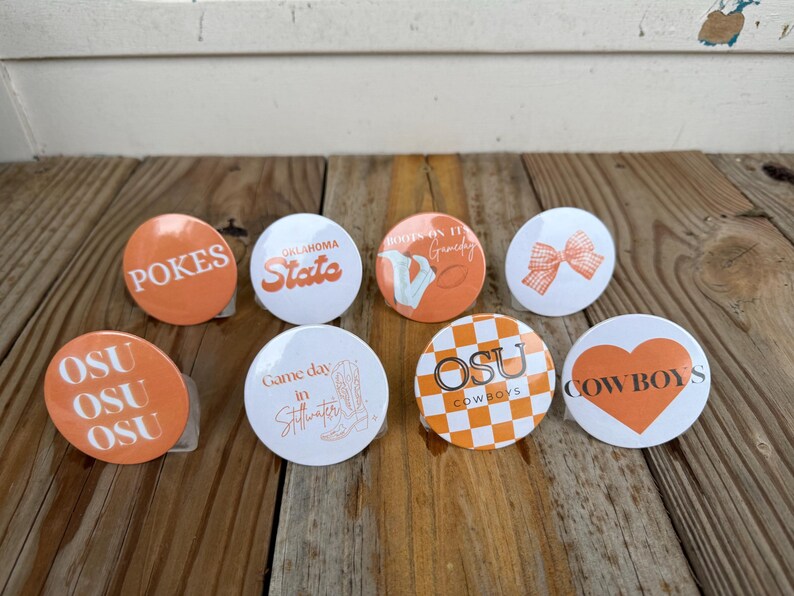 Oklahoma State Game Day Buttons - Etsy