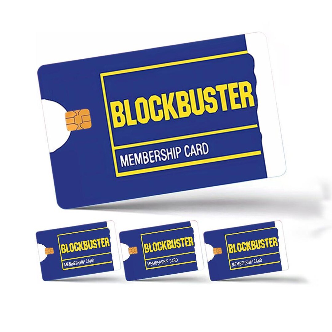 Blockbuster Membership Credit Card Skin – Retro and Durable Custom Card ...