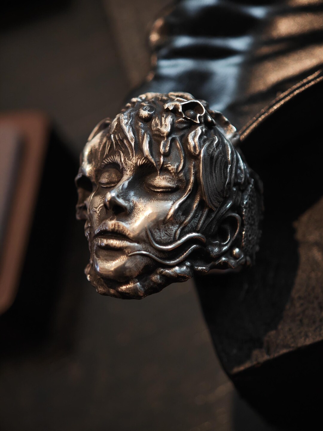 Flying Dutchman Gothic Ring – Double Face Deep Sea Curse Silver Jewelry ...