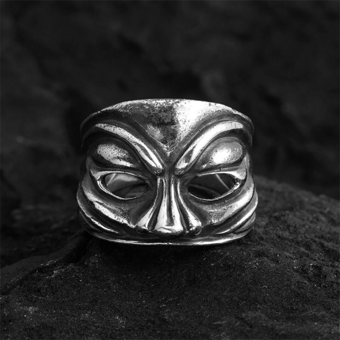 Anillo Dark Totem Sparta Mark: joyería pesada de plata esterlina para ...