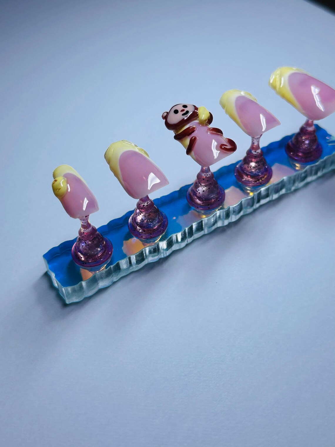 Monkey 3D Press on Nails, Gift for Her - Etsy