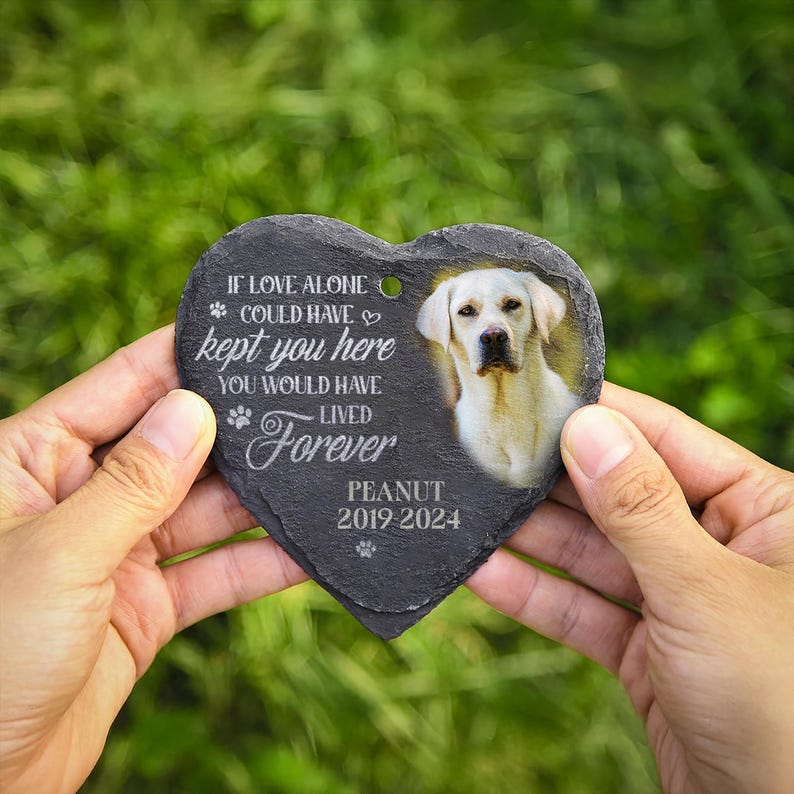 Engraved Pet Memorial Garden Stone – Personalized Dog Loss Gift With ...