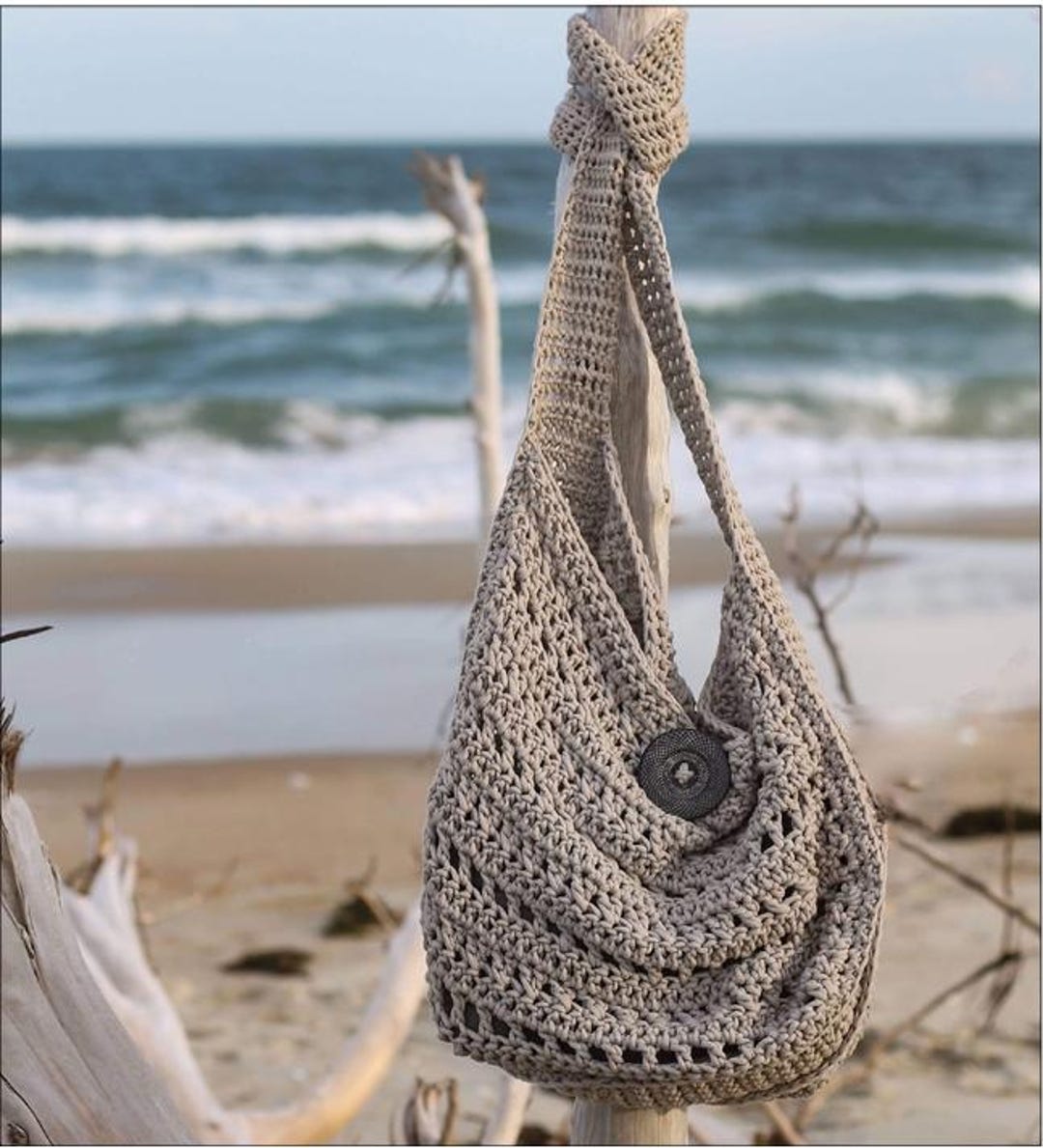Seaside Slouchy Crochet Bag Pattern – Digital Download (PDF) - Etsy